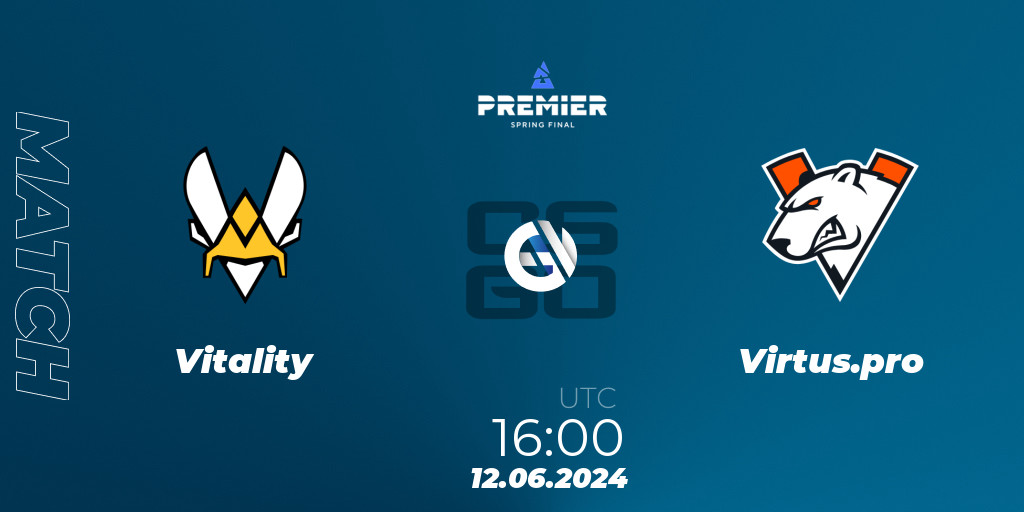 Prognose für das Spiel Vitality VS Virtus.pro. 12.06.2024 at 15:45. Counter-Strike (CS2) - BLAST ...