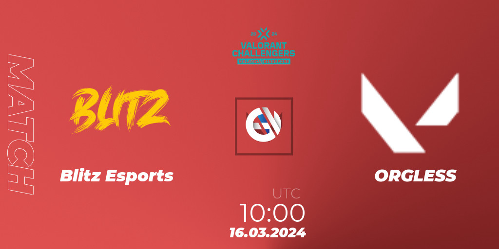 Prognose für das Spiel Blitz Esports VS ORGLESS. 16.03.2024 at 10:00 ...