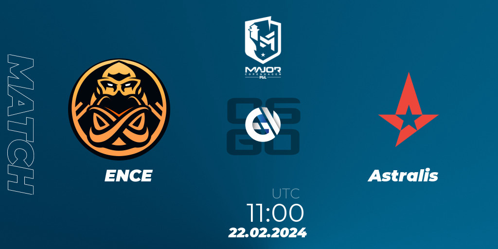 Match ENCE - Astralis: 22.02.2024 at 11:00. Counter-Strike (CS2), PGL CS2 Major Copenhagen 2024 ...