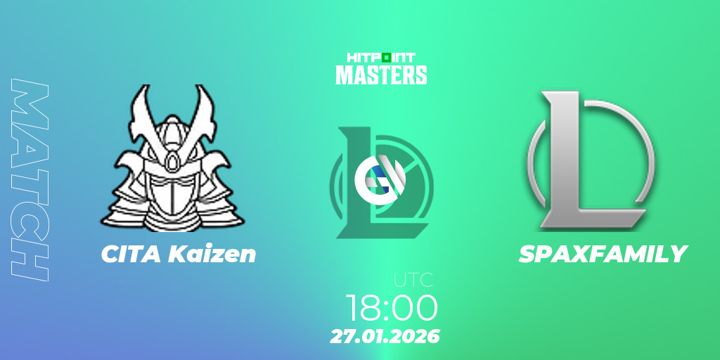 Prognose für das Spiel CITA Kaizen VS SPAXFAMILY. 27.01.2026 at 18:00 ...