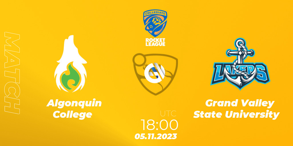 Algonquin College VS Grand Valley State University Rocket League Wetttipps, Stream und ...